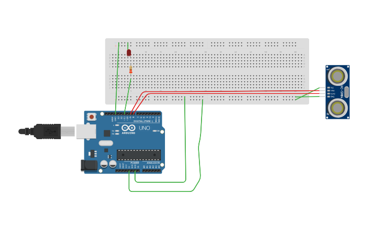 Circuit design Nieblas David Arduino - 1 LED con Sensor de Movimiento - Tinkercad