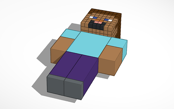 3D design Steve from Minecraft - Tinkercad