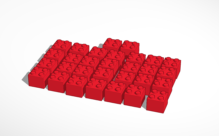 3D design Lego Bricks - Tinkercad