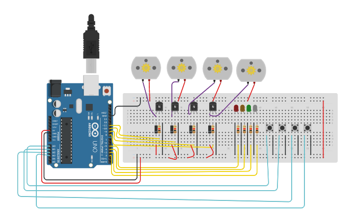 Circuit design Vending Machine With Money | Tinkercad
