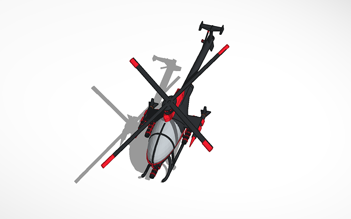 3D design Minigun Helicopter modefied - Tinkercad