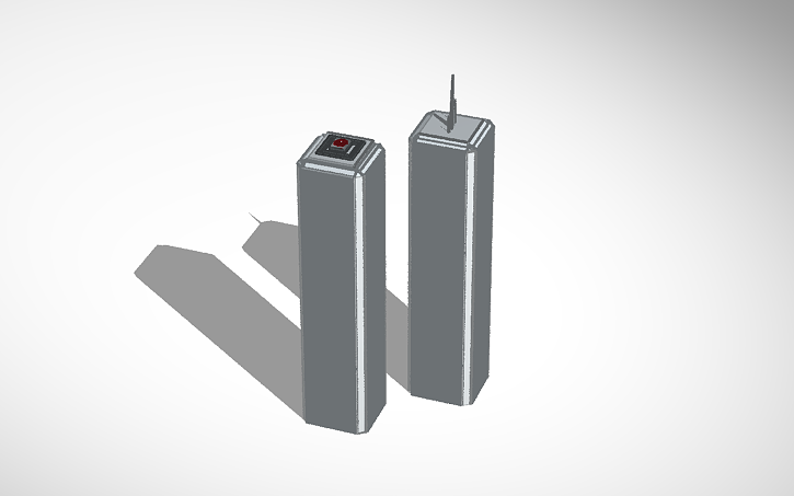 3D design Twin Towers - Tinkercad