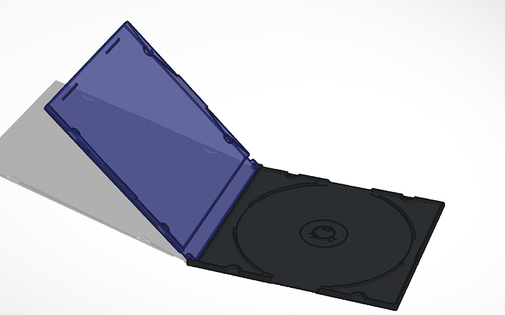 3D design CD Jewel Case - Tinkercad