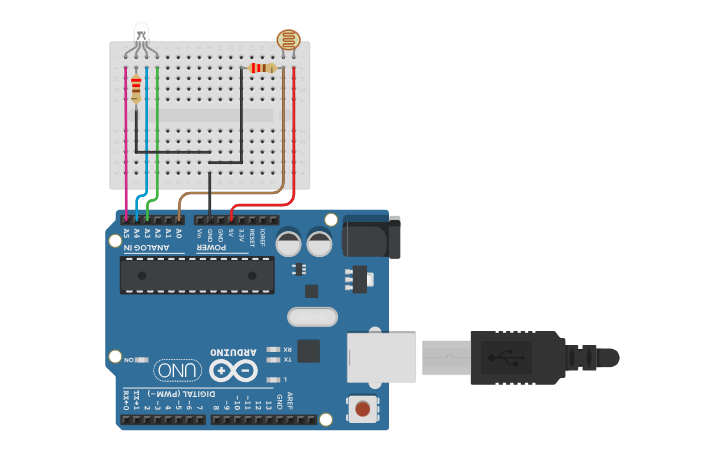 Circuit design BAB4 - Praktikum - Tinkercad