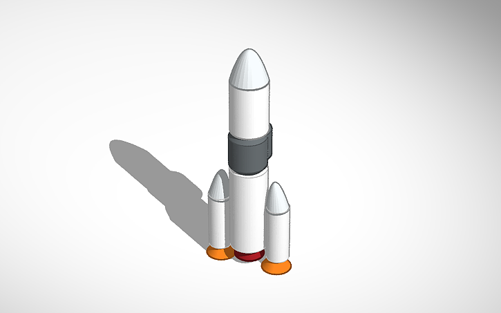 3D design ADV C101 GSLV MarkIII Rocket Launcher | Tinkercad