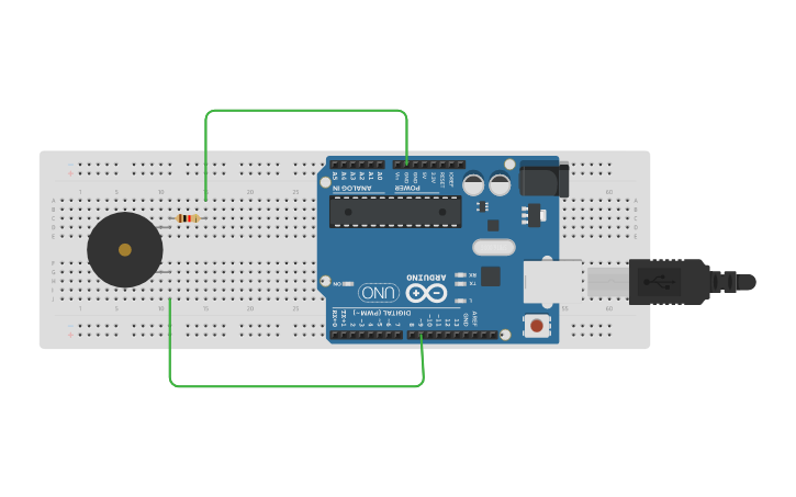 Circuit design Arduino Song - Tinkercad