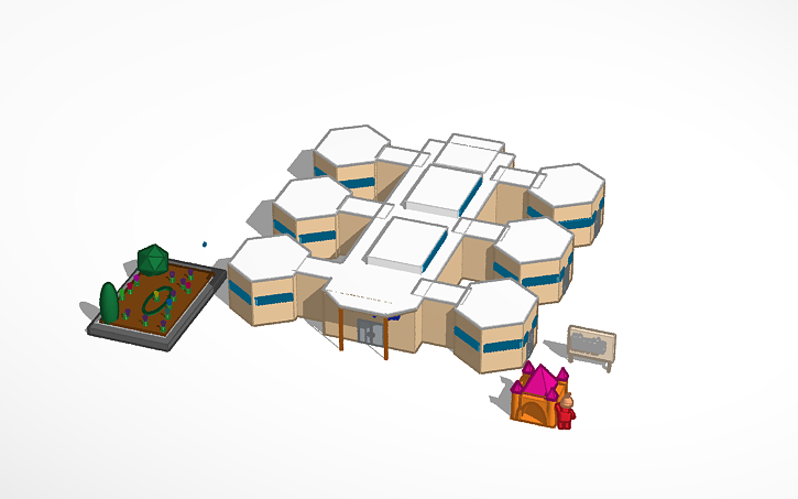 3D design school building - Tinkercad