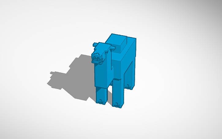 3D design Minecraft Camel - Tinkercad