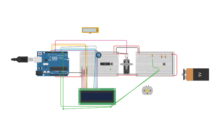 Circuit design Copy of Projet | Tinkercad