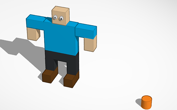 3D design A man - Tinkercad