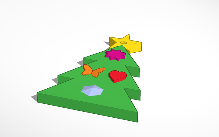 3D design Christmas Ornament - Tinkercad