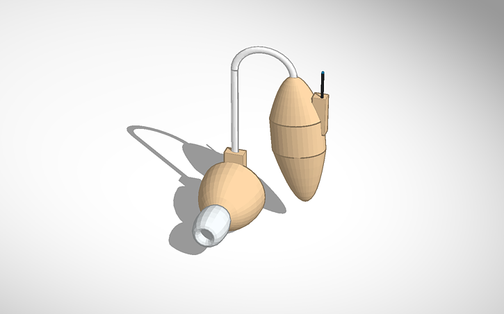3D design Hearing Aid Anton Eriksson - Tinkercad