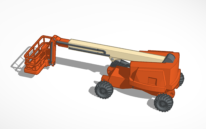 3D design Ho Scale Cherry Picker - down - not printable version - Tinkercad