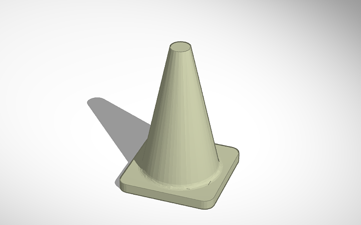 3D design cone | Tinkercad