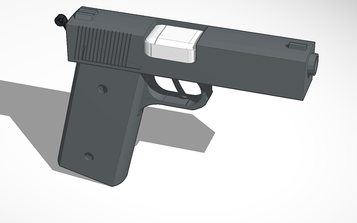3D design Gun-Pistol:-M911A1 - Tinkercad