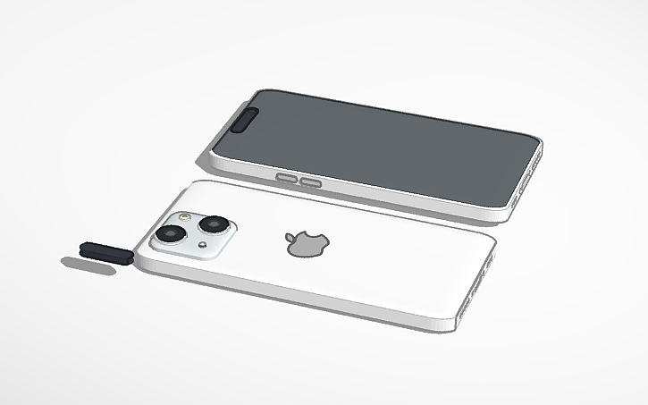 3D design iphone 15 - Tinkercad
