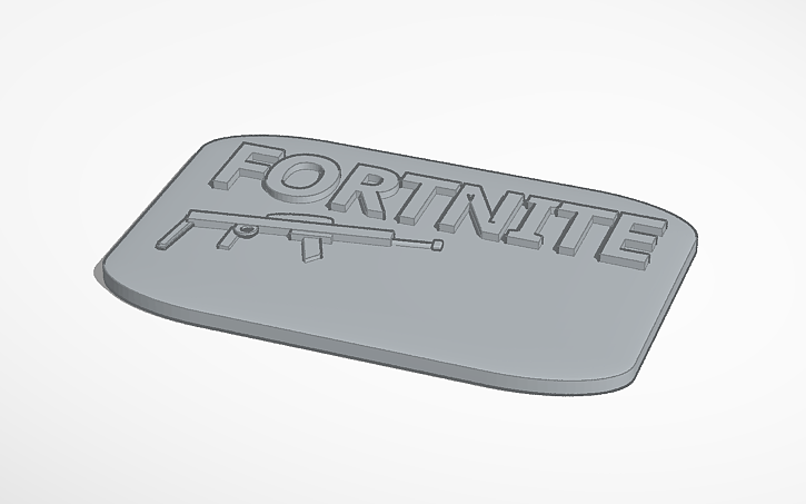 3D design FORTNITE - Tinkercad