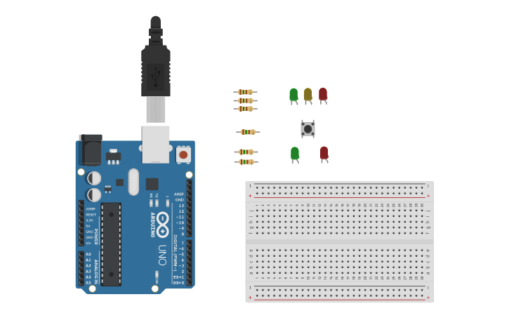 Circuit design Exercício-hard - Tinkercad