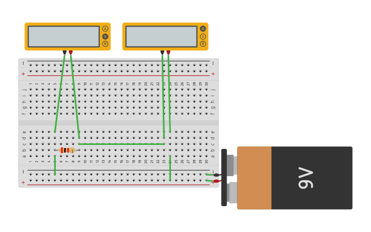 Circuit design simple breadborad eric beaver - Tinkercad