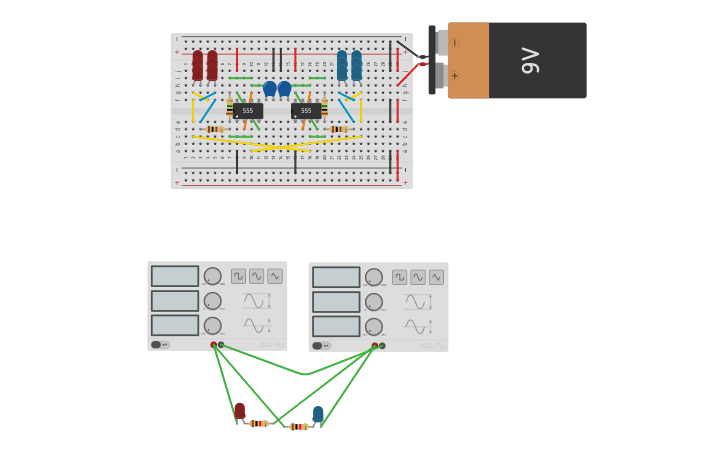 Circuit Design Police Light Tinkercad