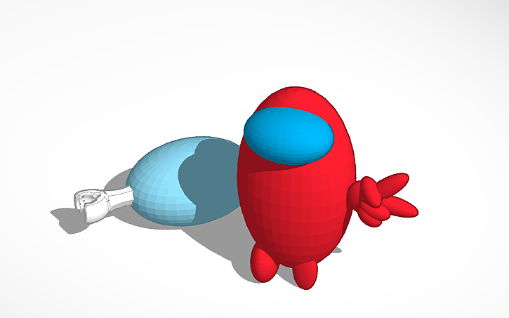 3D design red sus | Tinkercad