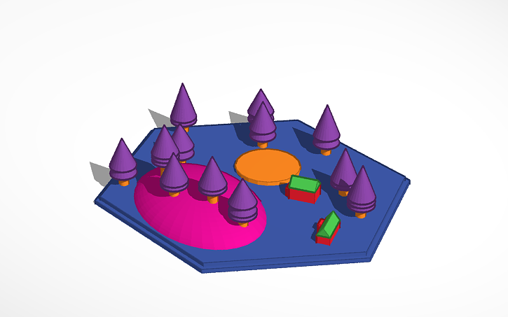 3D design Catan Forest Piece - Tinkercad