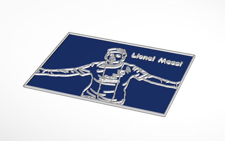 3D design Messi - Tinkercad