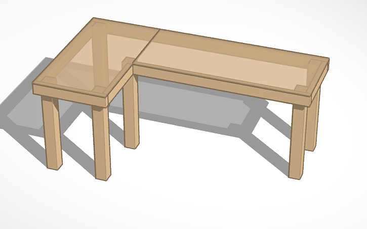 3D design Work Bench/Desk - Tinkercad