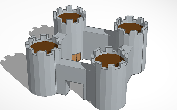 3D design Medieval Castle - Tinkercad