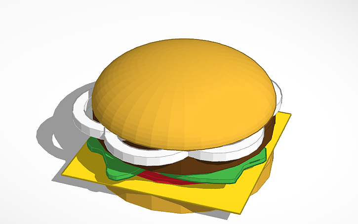 3D design burger | Tinkercad