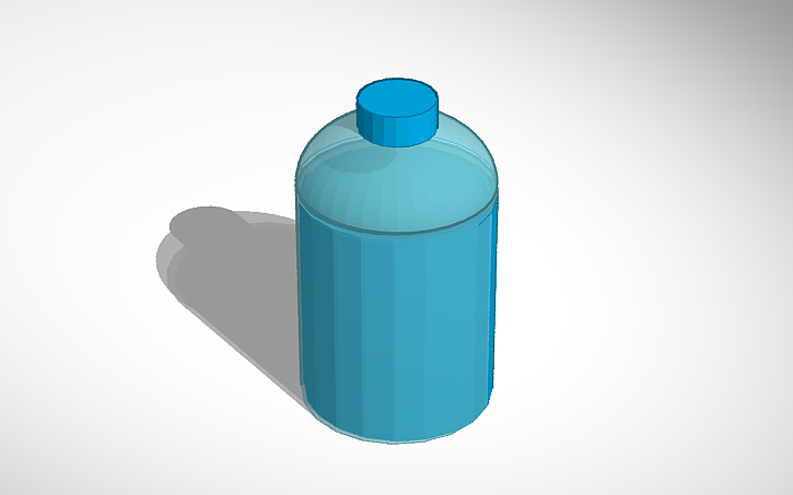 3D design bottle - Tinkercad