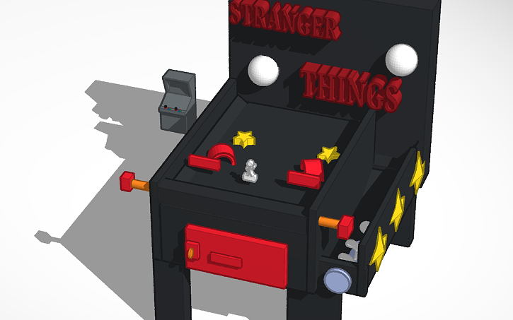 3D design Pinball Machine - Stranger Things - Tinkercad