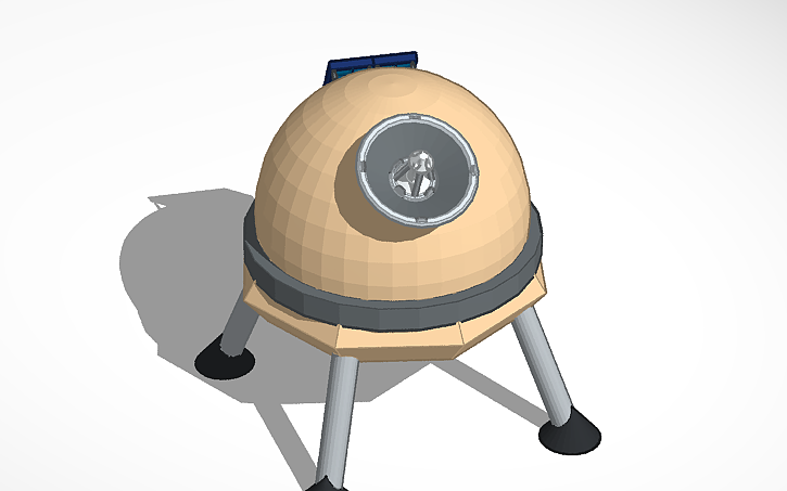3D design Lunar circular lander | Tinkercad