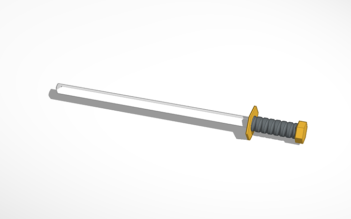 3D design deadpool sword - Tinkercad