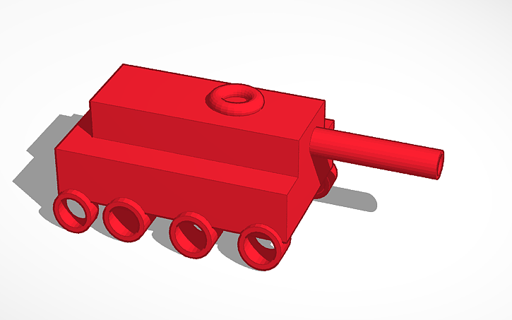 3D design Tank - Tinkercad
