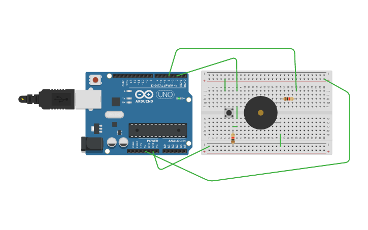 Circuit design Ejemplo 2 | Tinkercad