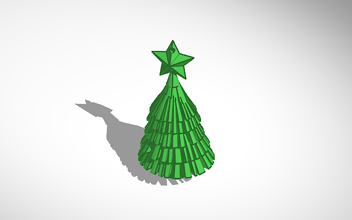 3D design christmas tree | Tinkercad