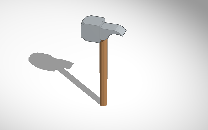 3D design Simple War Hammer - Tinkercad
