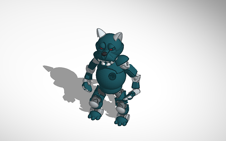 3D design Case: Animatronics-Cat: Full Assembly - Tinkercad