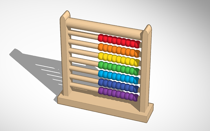 3D design Abacus (HW 3) | Tinkercad
