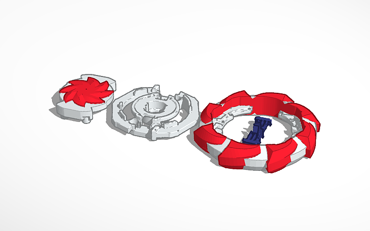 3D design Beyblade Burst DB Nine Jolt - Tinkercad