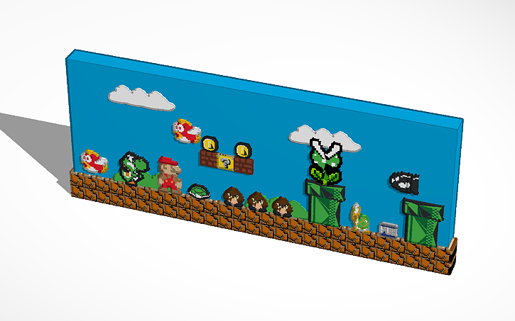 3D design super mario - Tinkercad