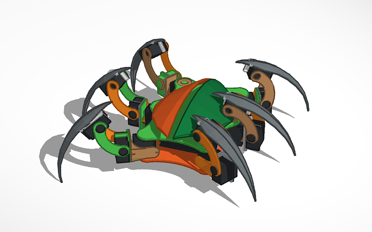 3D design spider mech - Tinkercad