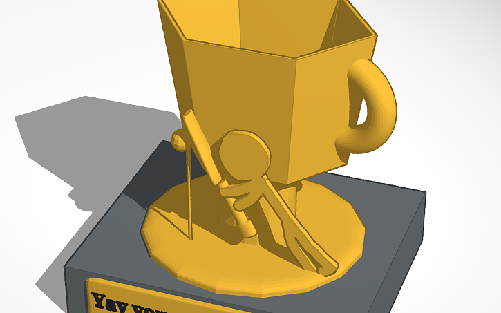 3D design Trophy design - Tinkercad