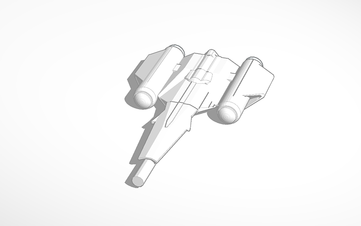 3D design Arcadia Class Jump Ship - Tinkercad