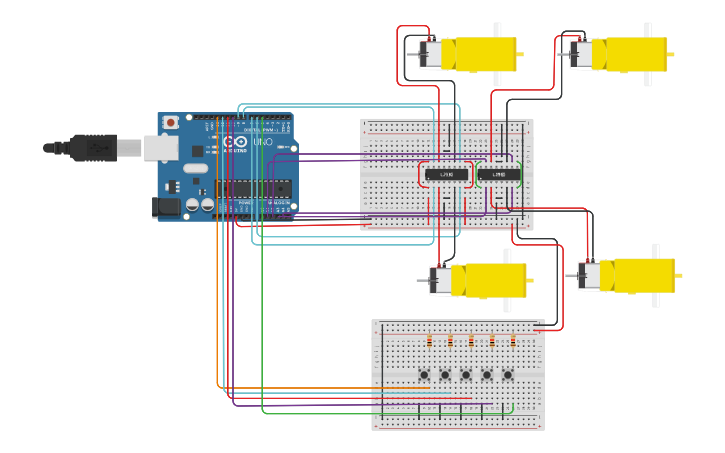 Circuit Design Circuito Motores Tinkercad