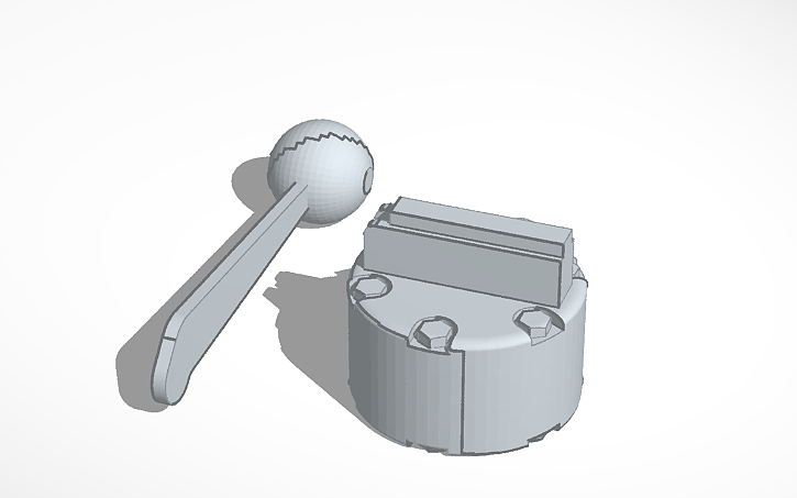3D design Fuel Hand Pump - Tinkercad
