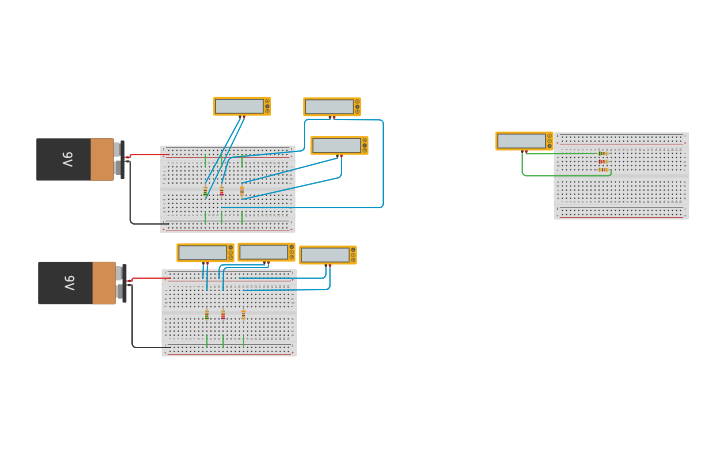 Circuit design Circuito en paralelo | Tinkercad