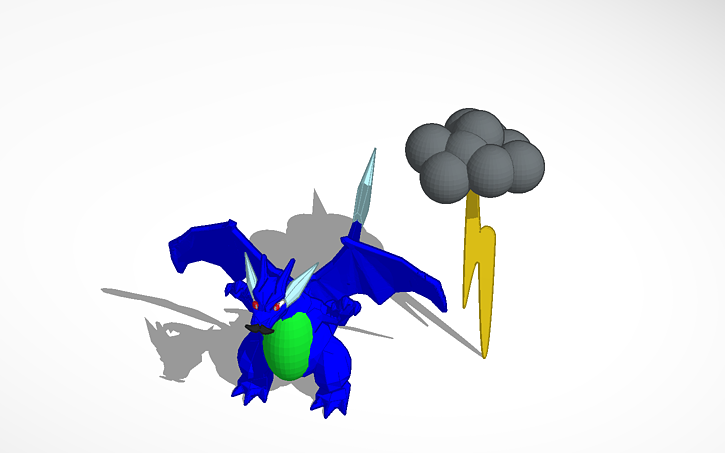 3D design Cool Charizard - Tinkercad