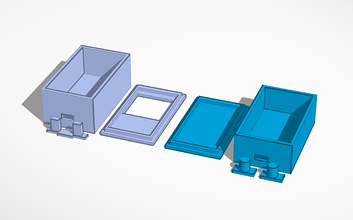 3D design ESP32dev kit case+ ST7789 - Tinkercad
